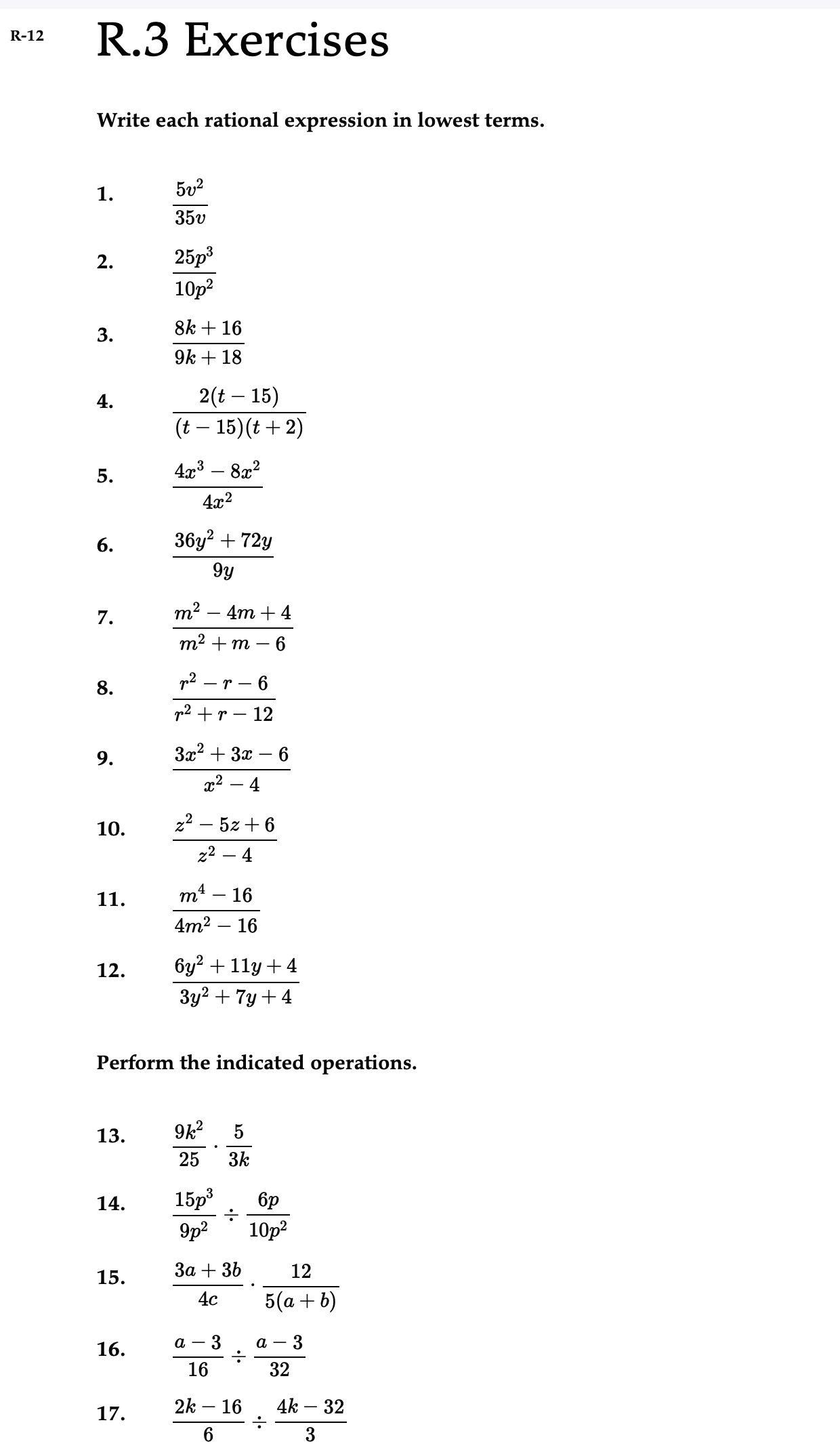 Rational Expressions p1 p2